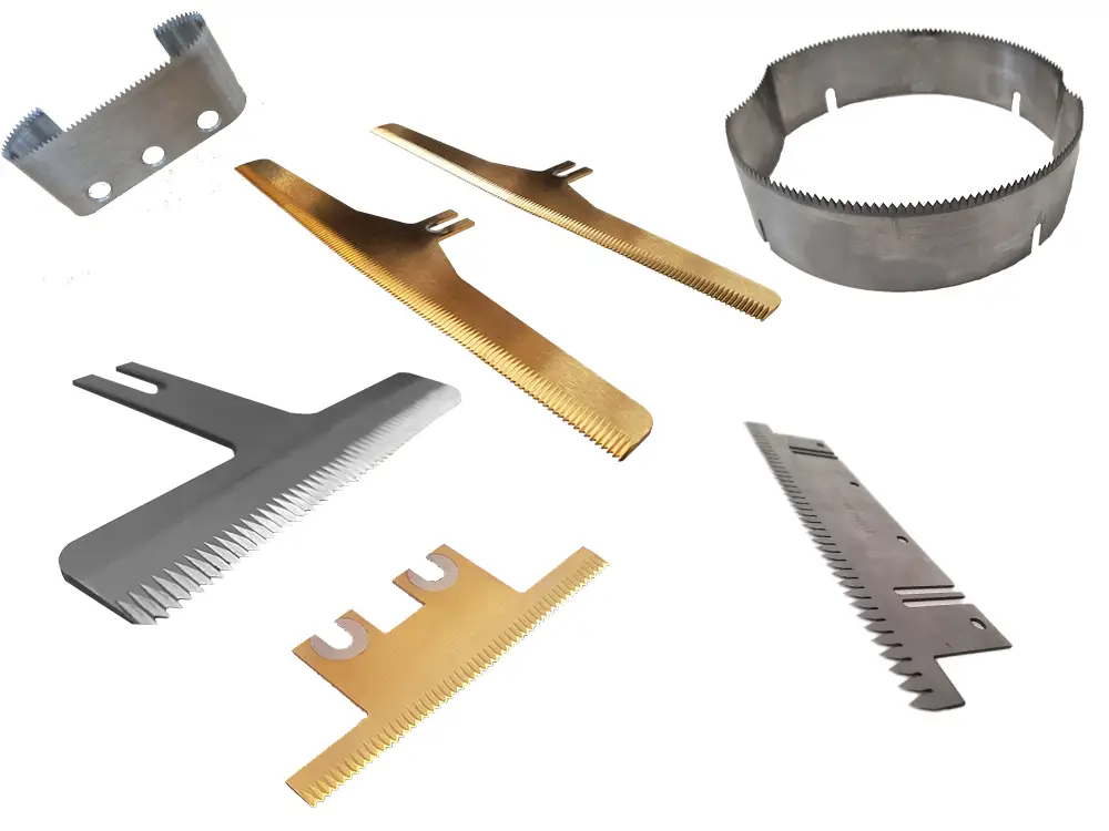 Packaging machine knives